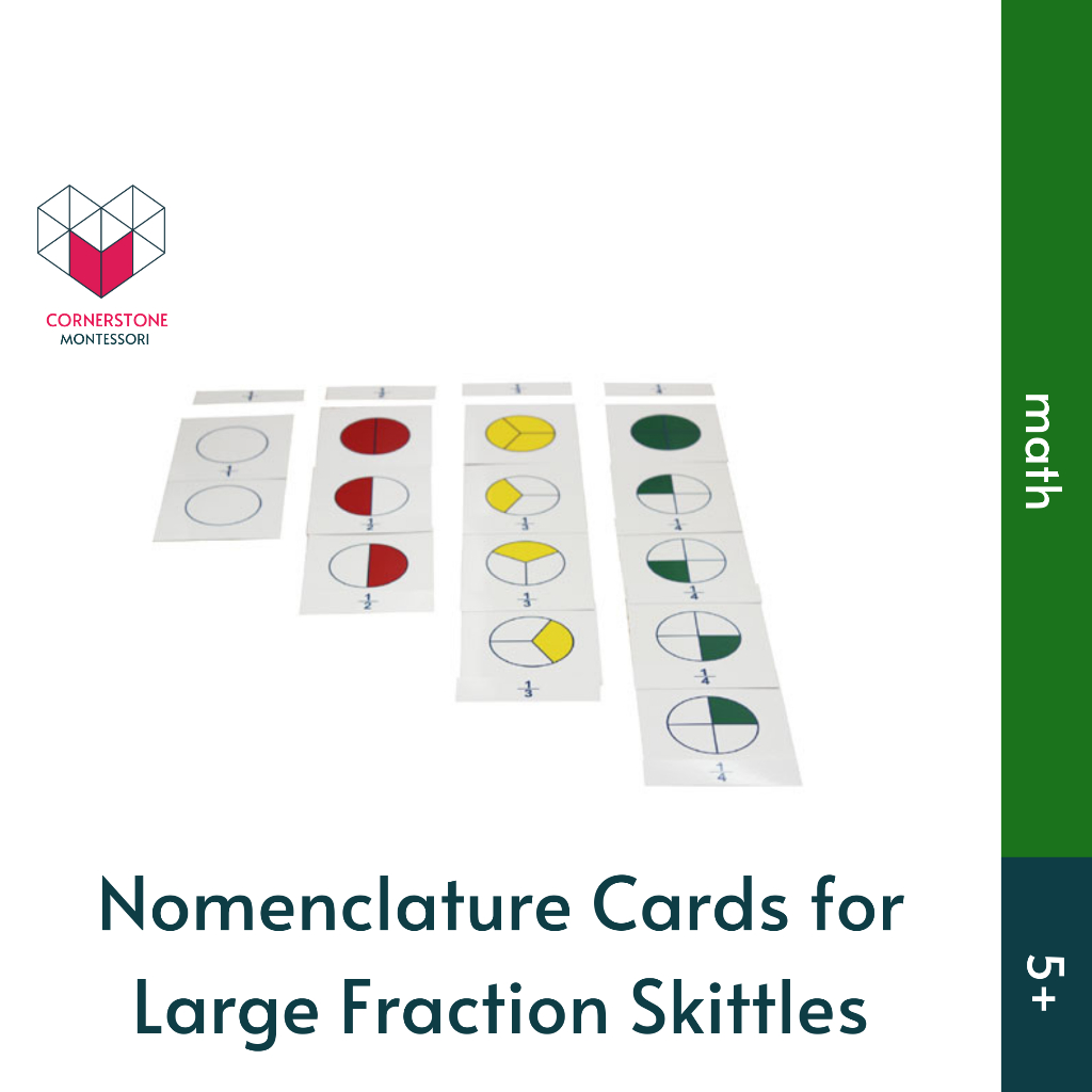 Jual Cornerstone Montessori Nomenclature Cards for Large Fraction ...