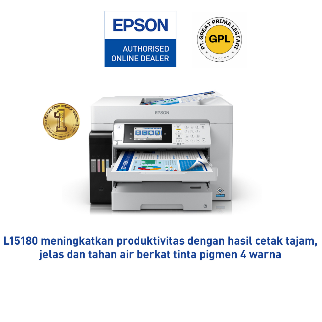 Jual Printer Epson EcoTank L15180 L 15180 A3 Wi-Fi Duplex Multi ...