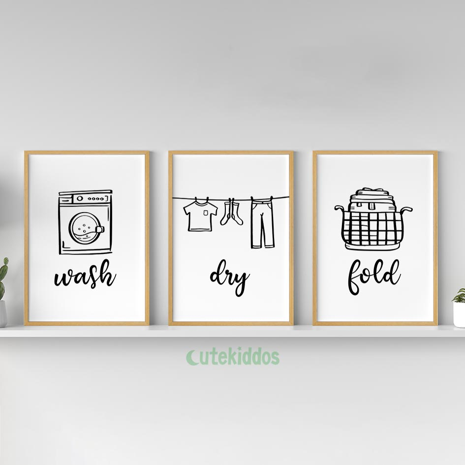 Jual Hiasan Dinding Ruang Cuci Laundry Room Wall Decor Tulisan Laundry ...