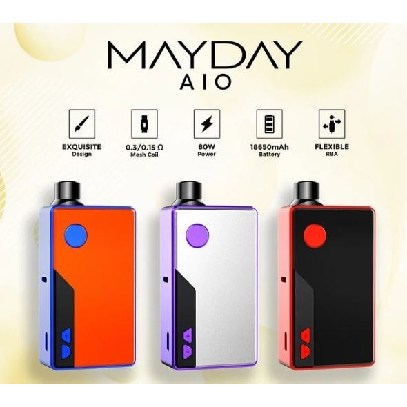 Jual Rincoe Mayday AIO New Colour 80W 18650 Pod Aio Kit Authentic ...