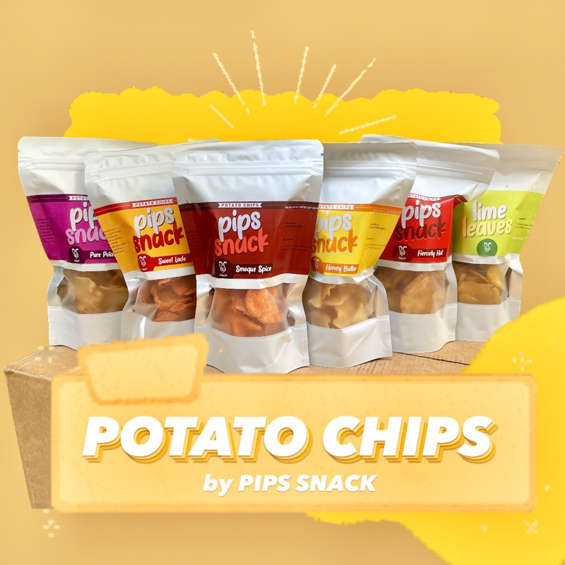Jual Pips Snack cemilan Keripik Kentang Enak Gurih Potato Chips ...