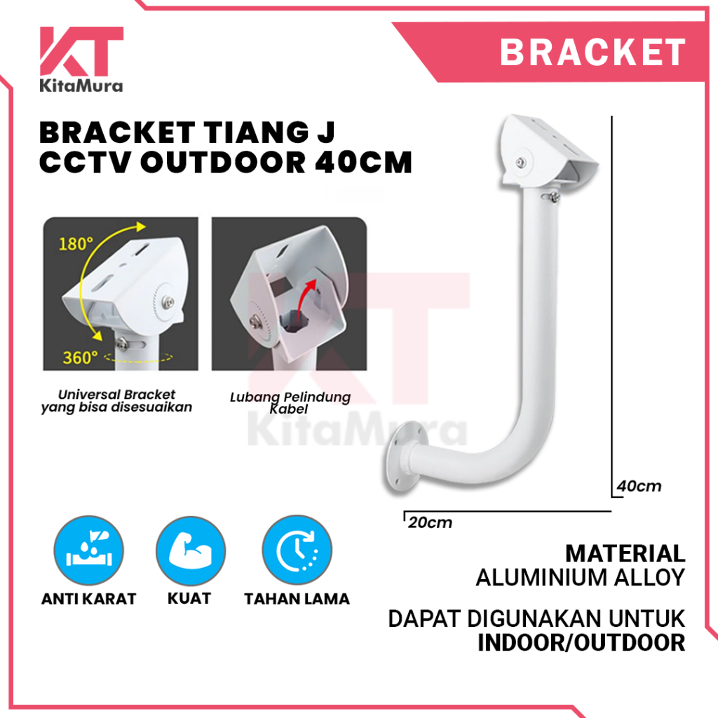 Jual Bracket Pole Dinding CCTV Outdoor /Bracket CCTV Outdoor Tiang J ...