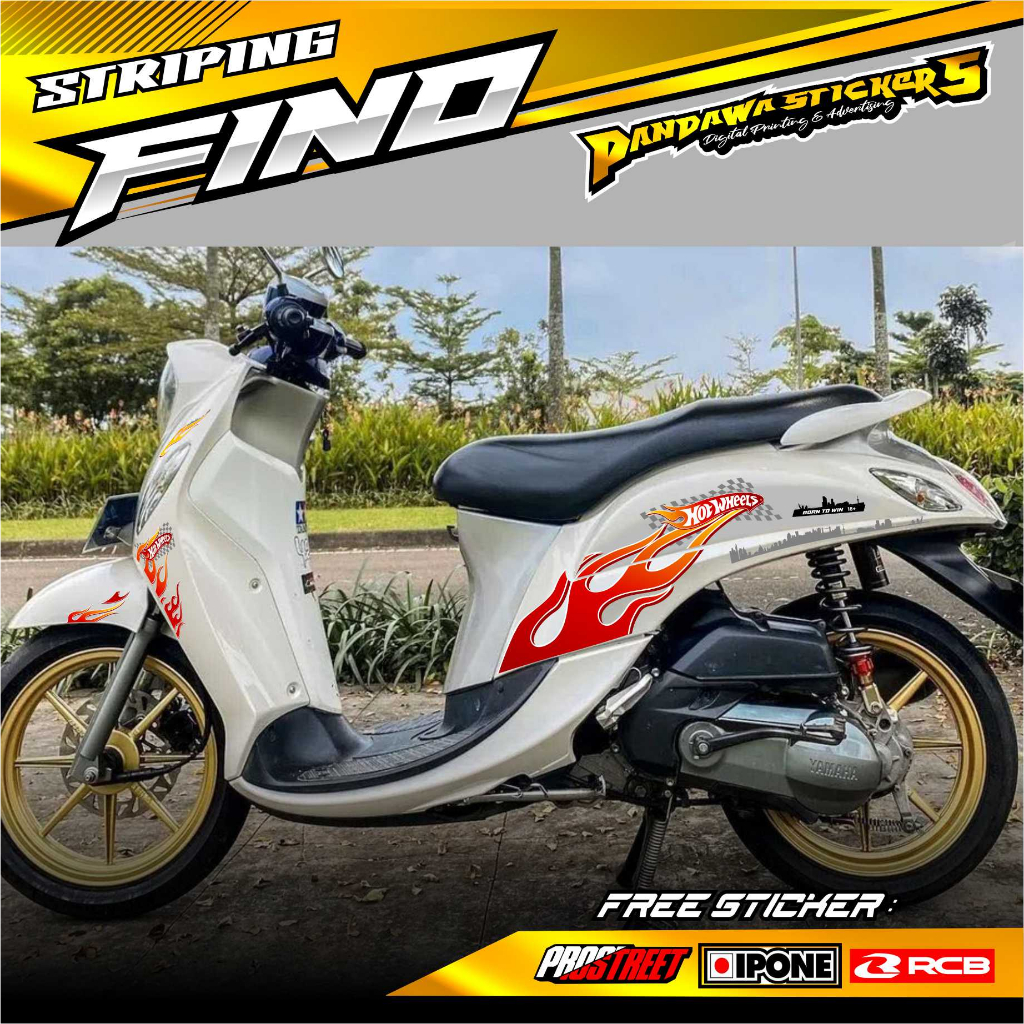 Jual STRIPING VARIASI YAMAHA FINO / STICKER LIST VARIASI MOTOR YAMAHA ...