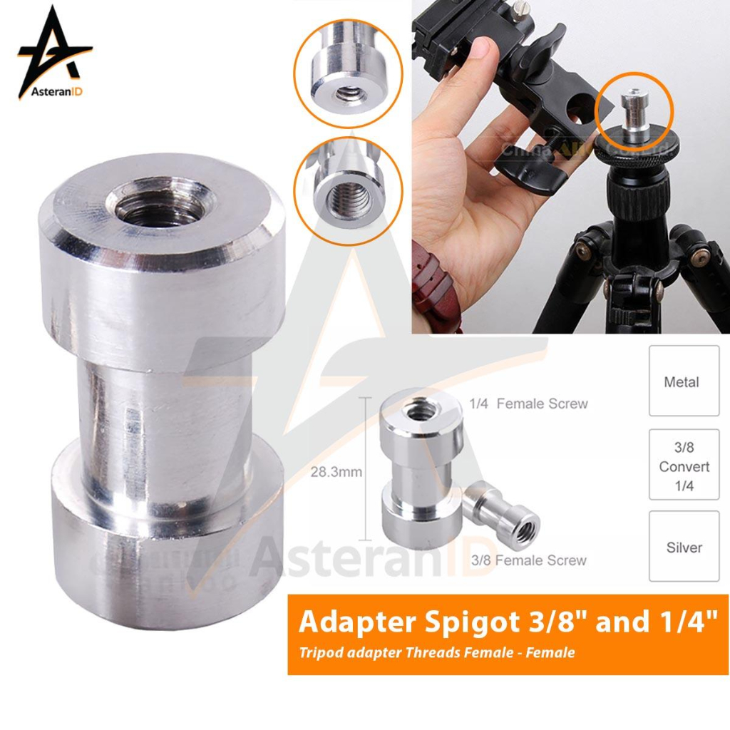 Jual ACC Adapter 3/8 Female to 1/4 Female Spigot Adapter - Type B ...