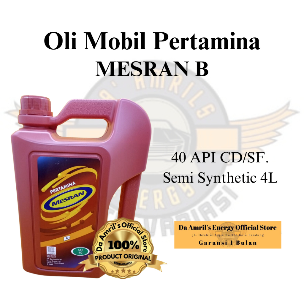Jual OLI MESIN PERTAMINA MESRAN B SAE40 4L 4 LITER B40 TRUK DIESEL ...