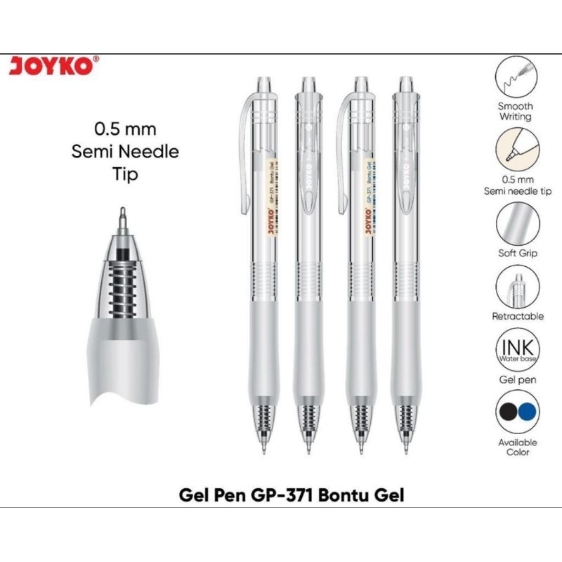 Jual PULPEN GEL JOYKO GP-371/PULPEN BONTU GEL JOYKO GP-371 (1 PCS) | Shopee Indonesia