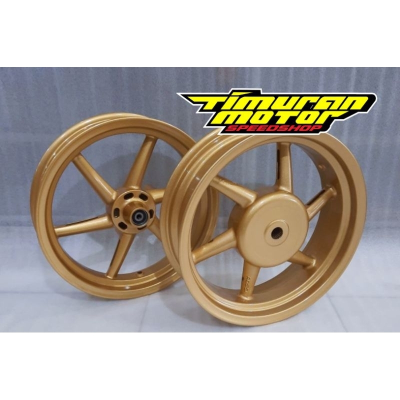 Jual VELG ROSSI SANCA AEROX 300 - 400 R14 GOLD | Shopee Indonesia