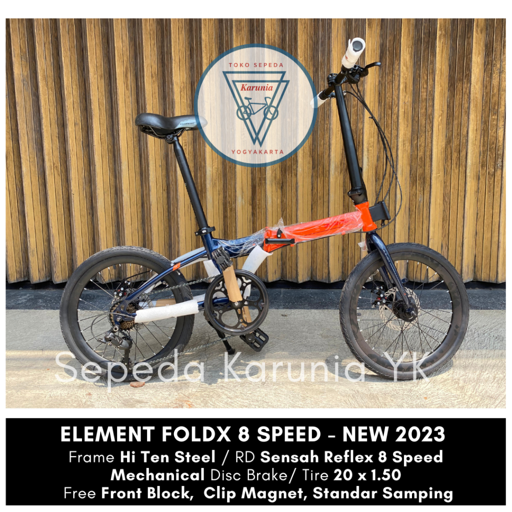 Jual Sepeda Lipat FoldX 8 Speed by Element 20 Inch NEW 2023 | Shopee ...