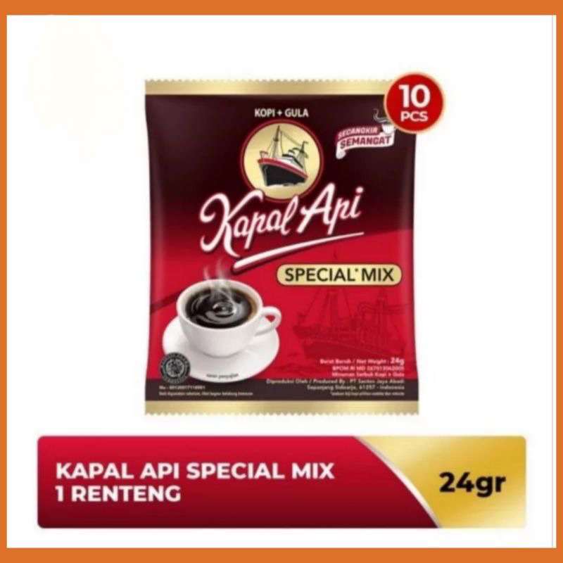 Jual PROMO Kopi Kapal Api Special Mix 1 Renceng 10 Sachet | Shopee ...