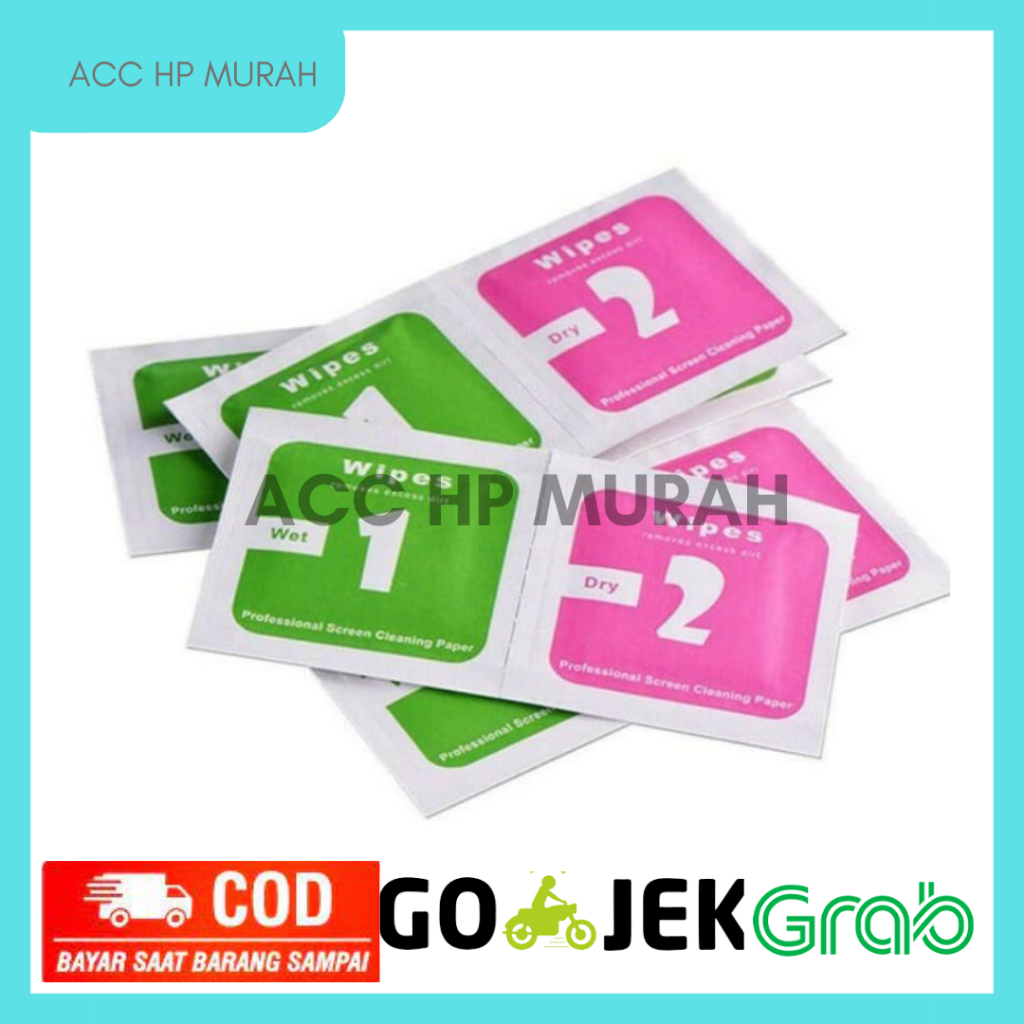 Jual TISSUE TEMPERED GLASS / TISU PEMBERSIH LAYAR HP | Shopee Indonesia