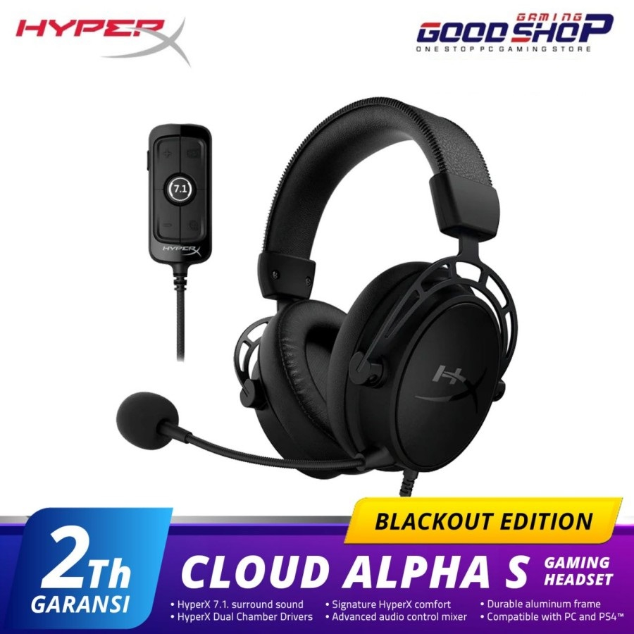 Jual HyperX Cloud Alpha S Blackout - Gaming Headset | Shopee Indonesia