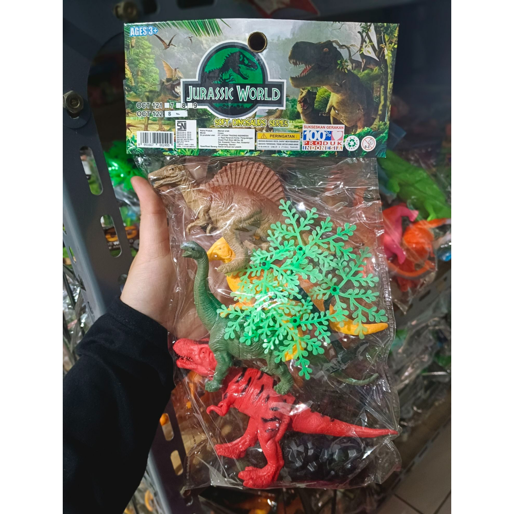 Jual COD MAINAN HAPPY JURASSIC WORLD / MAINAN FIGURE ANIMAL DINOSAURUS ...