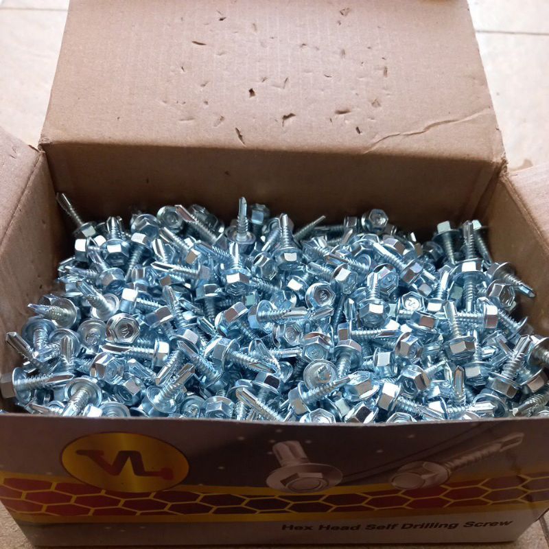 Jual 1000 pcs baut driling 10x16 merk VL, baut galvalum, baut baja ...