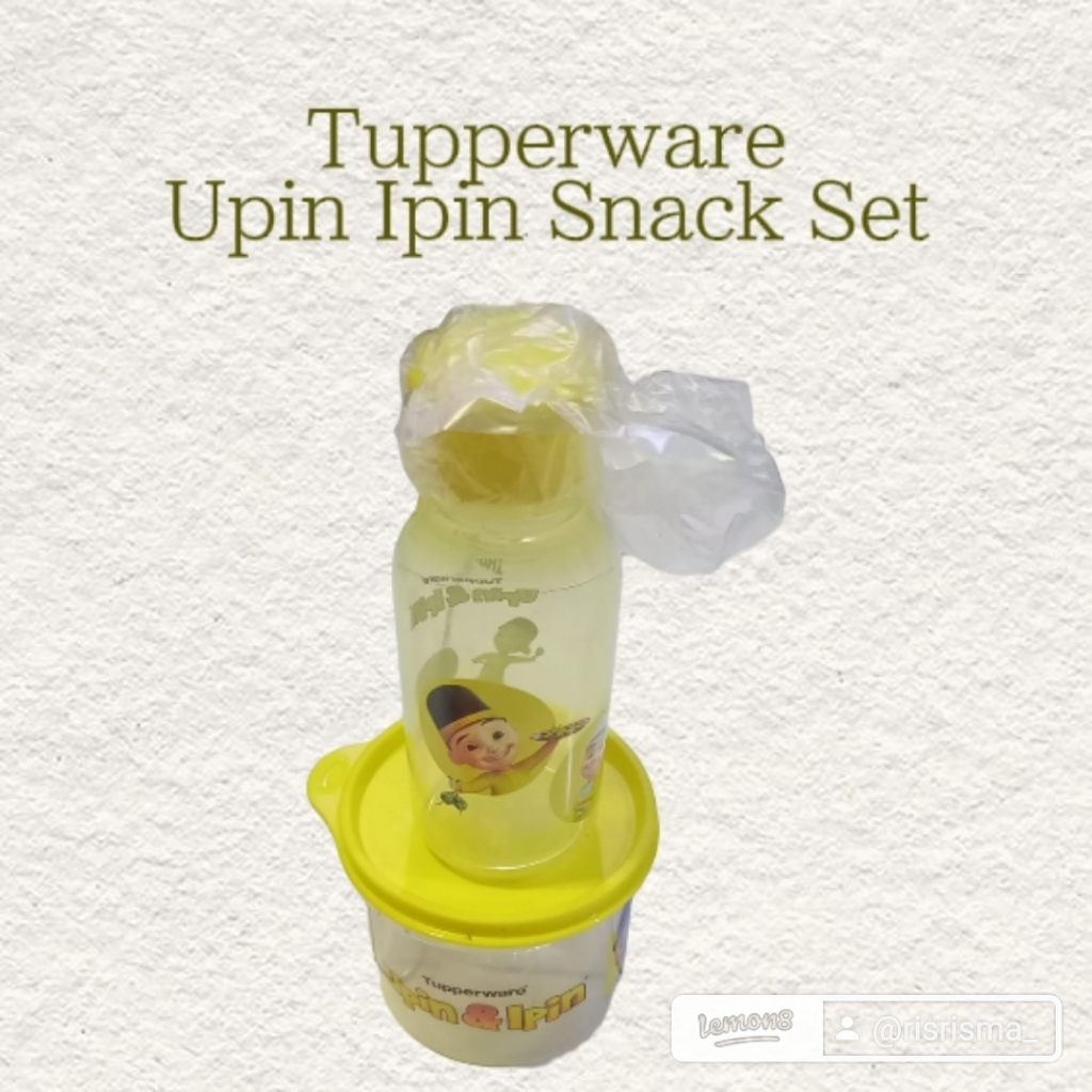 Jual [NEW] Tupperware Upin Ipin Snack Set Warna Kuning | Shopee Indonesia