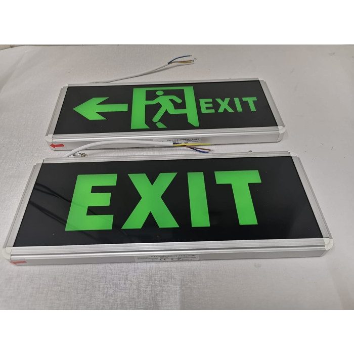 Jual Lampu Exit led 2 sisi/lampu emergency exit | Shopee Indonesia