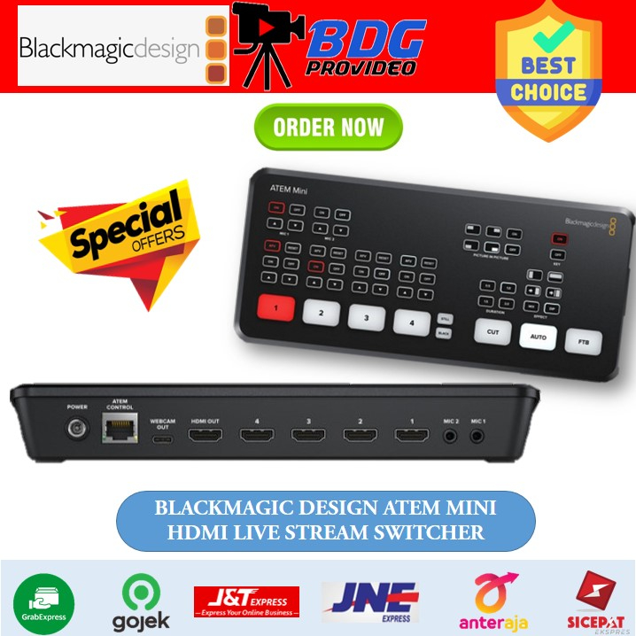 Jual BLACKMAGIC DESIGN ATEM MINI HDMI LIVE STREAM SWITCHER | Shopee ...