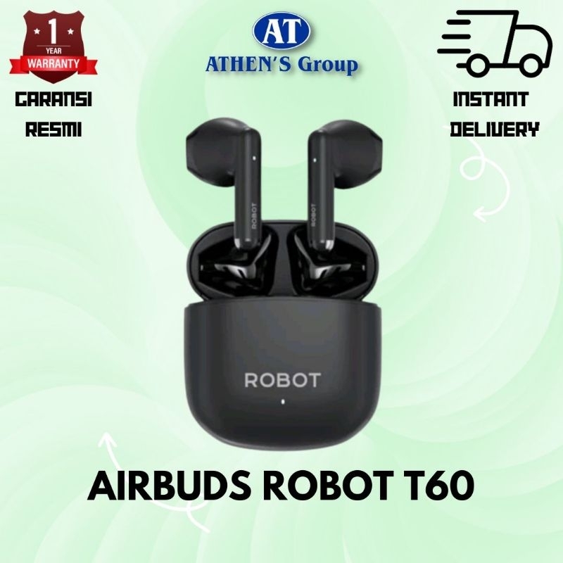 Jual NEW AIRBUDS ROBOT T60 GARANSI RESMI | Shopee Indonesia