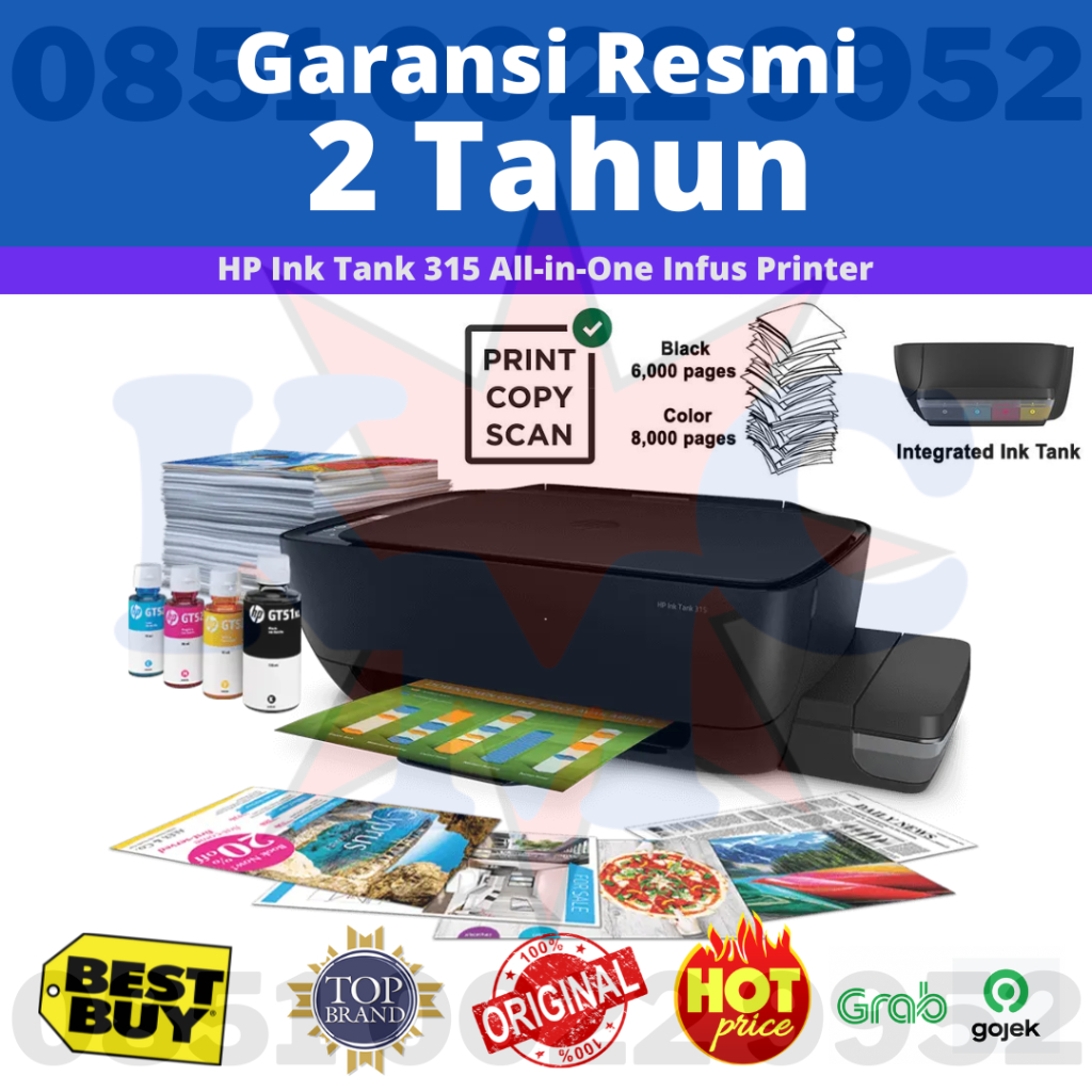 Jual PRINTER HP INK TANK 315 INFUS ALL IN ONE | Shopee Indonesia