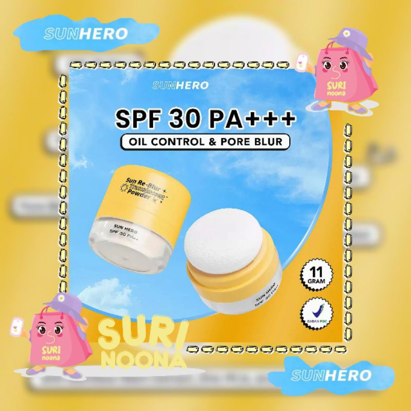 Jual SunHero - Sunscreen powder - Sun Re-Blur Translucent Powder SPF30 PA+++ | Shopee Indonesia