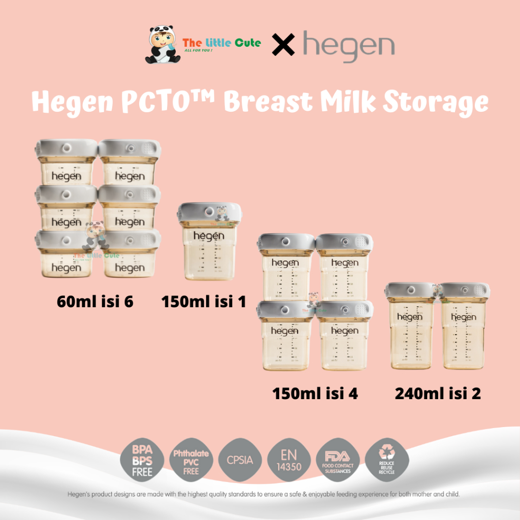 Jual Hegen Breastmilk Storage Botol Penyimpanan ASI Tempat Makan Bayi ...