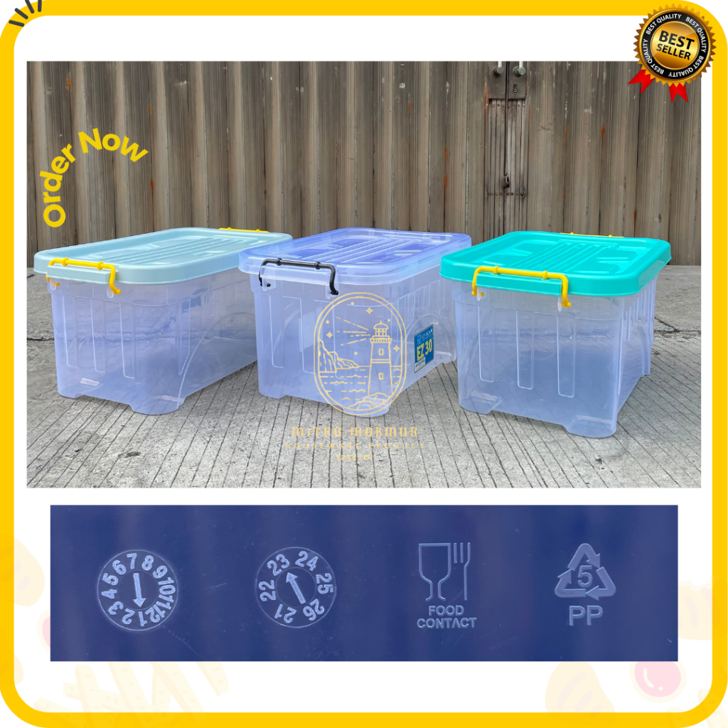 Jual KONTAINER BOX PLASTIK CONTAINER BOX PENYIMPANAN BARANG SIZE 25-30 ...
