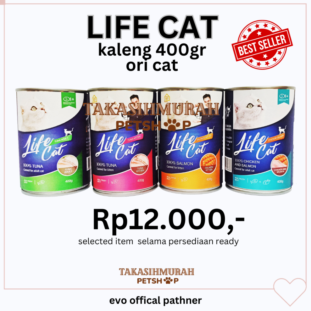 Jual life cat kaleng 400gr | Shopee Indonesia