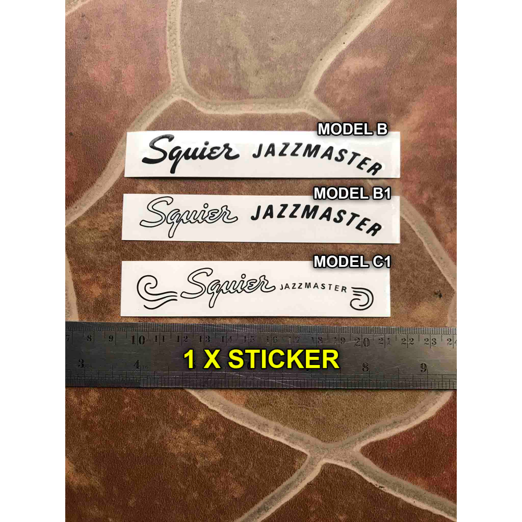 Jual Squier Jazzmaster Sticker Tempel Headstock Gitar Classic Vibe ...