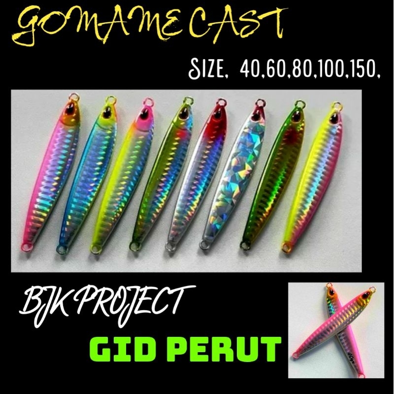 Jual METAL JIG 40g s/d 150g MODEL GOMAME FOIL GID PERUT & ZEBRA CAST JIG | Shopee Indonesia