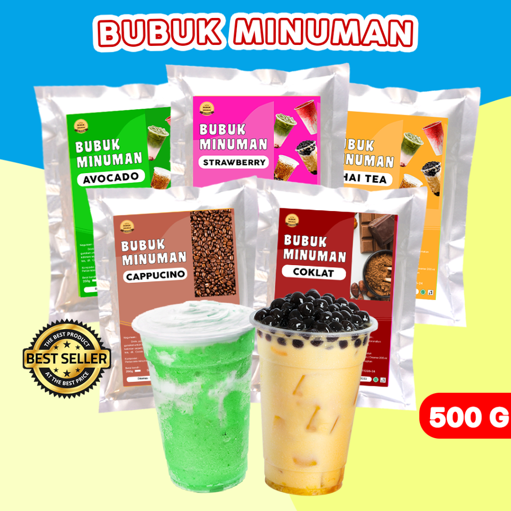 Jual BUBUK MINUMAN RASA / BUBUK MINUMAN 500G / SERBUK MINUMAN 500GR ...