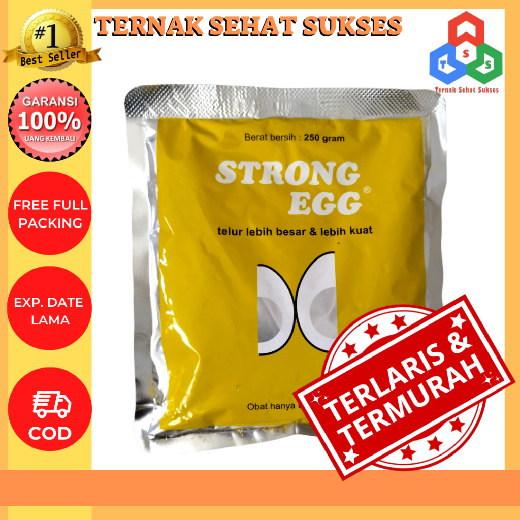 Jual STRONG EGG 250 gram STRONGEGG 250 gram Vitamin Peningkat Berat Telur Masa Produksi Telur ...