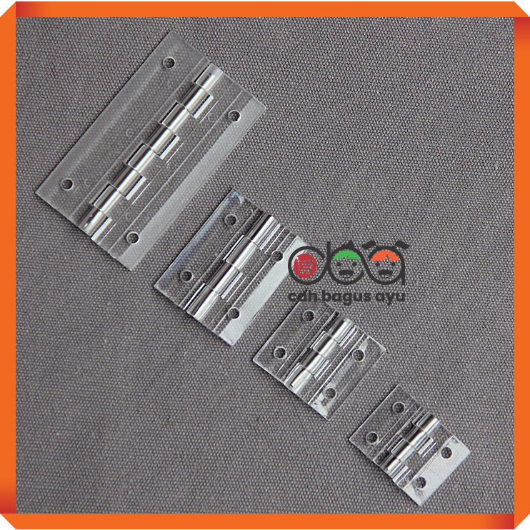 Jual Engsel Akrilik Transparan Lubang 2.5cm 3cm 4cm 6cm 10cm Engsel ...