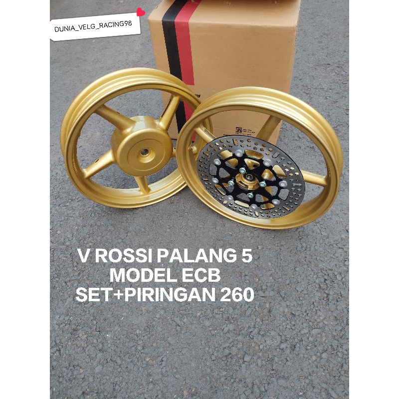 Jual VELG/PELAK VELEK RACING V ROSSI SANCA RING 14 MODEL RCB PALANG 5 ...