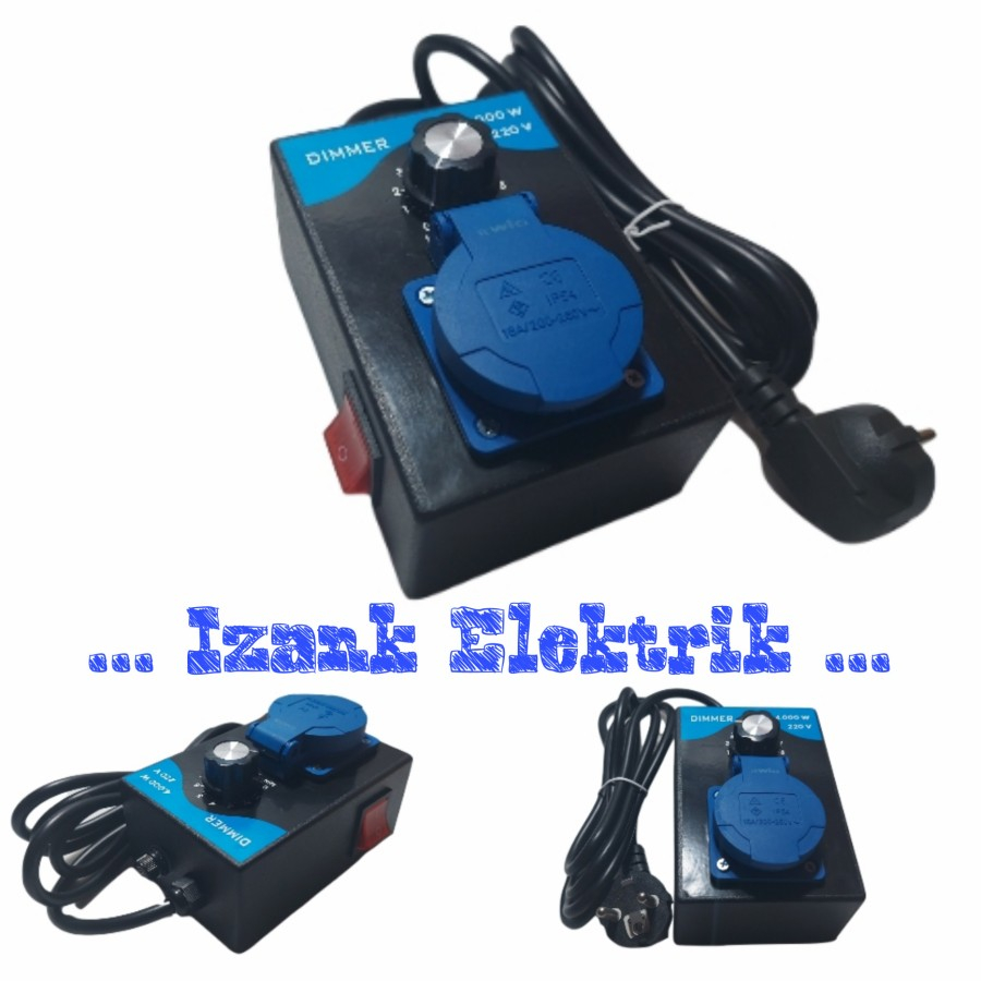 Jual Dimmer AC 220 Volt 4000 Watt SCR 220V AC 4000W DIMMER SPEED ...
