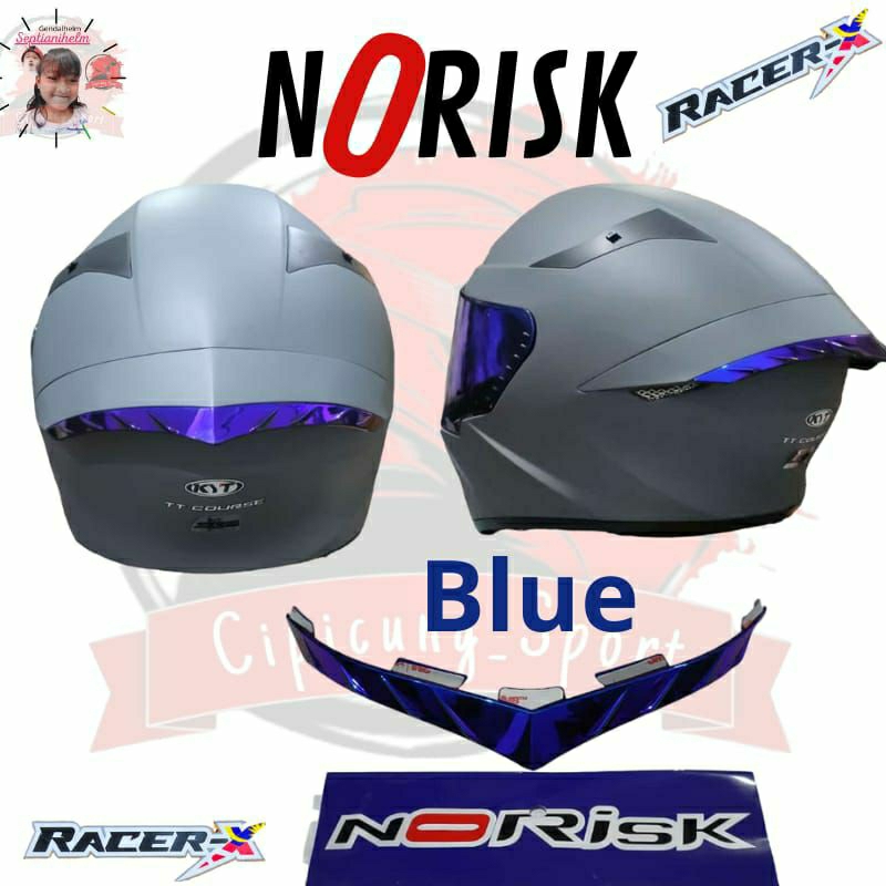 Jual spoiler helm tt course TTC / variasi belakang helm ttc TT COURSE ...
