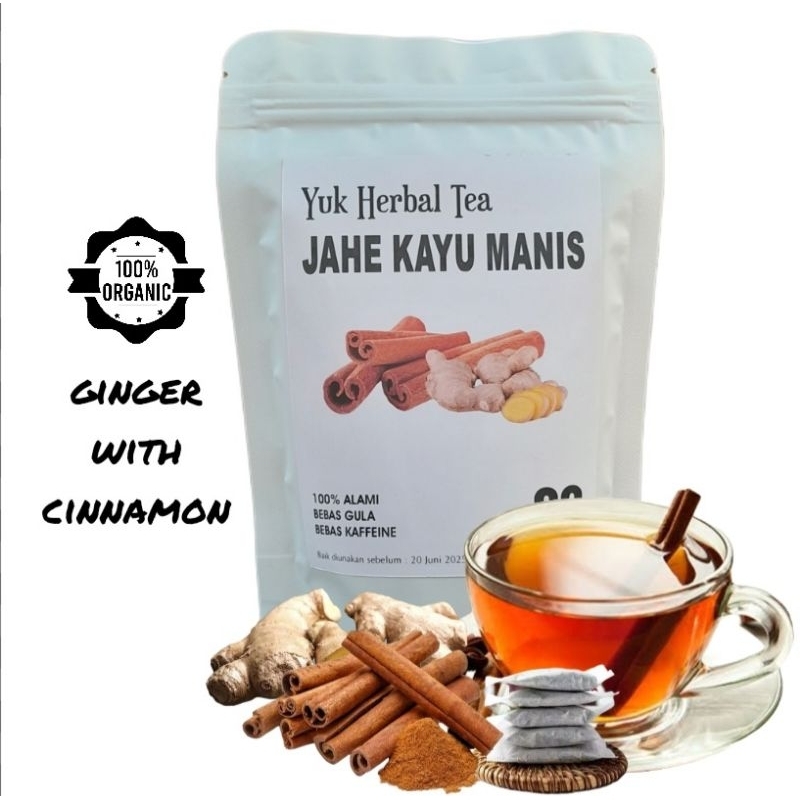 Jual TEH JAHE + KAYU MANIS / GINGER with CINNAMON TEA (20 tea bag ...