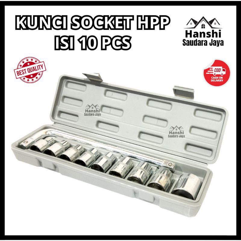 Jual HPP Kunci Set Sok Isi 10 Pcs Kunci Shock Socket | Shopee Indonesia