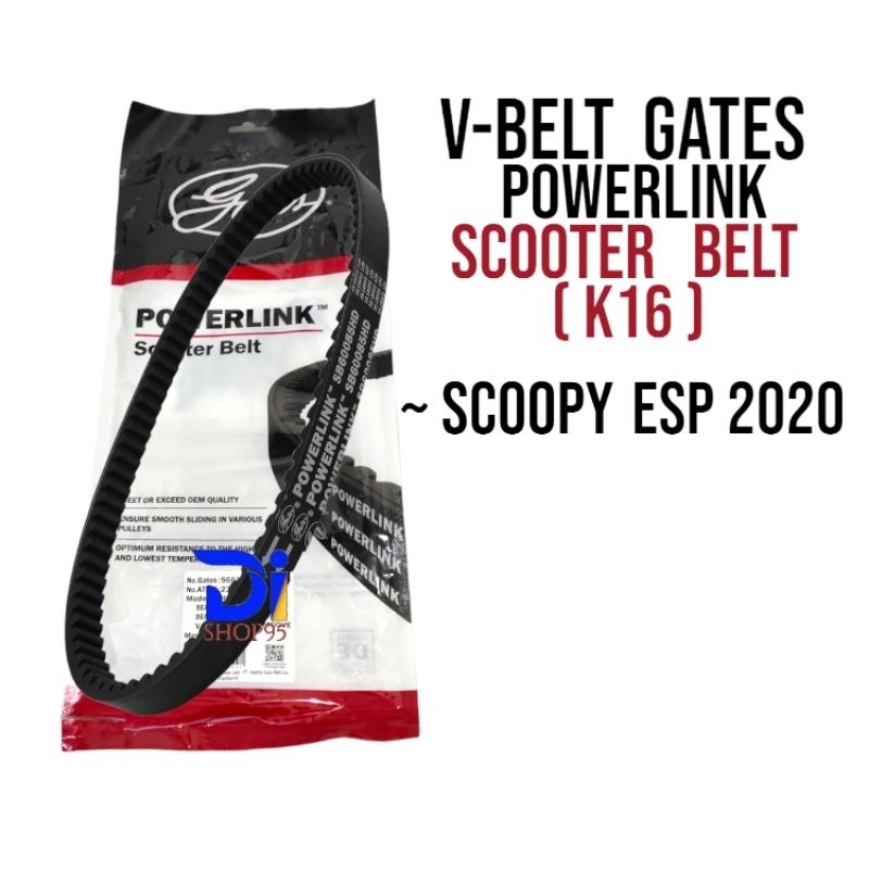 Jual VANBELT ONLY GATES K16 SCOOPY ESP 2020 V BELT ORIGINAL POWER LINK ...