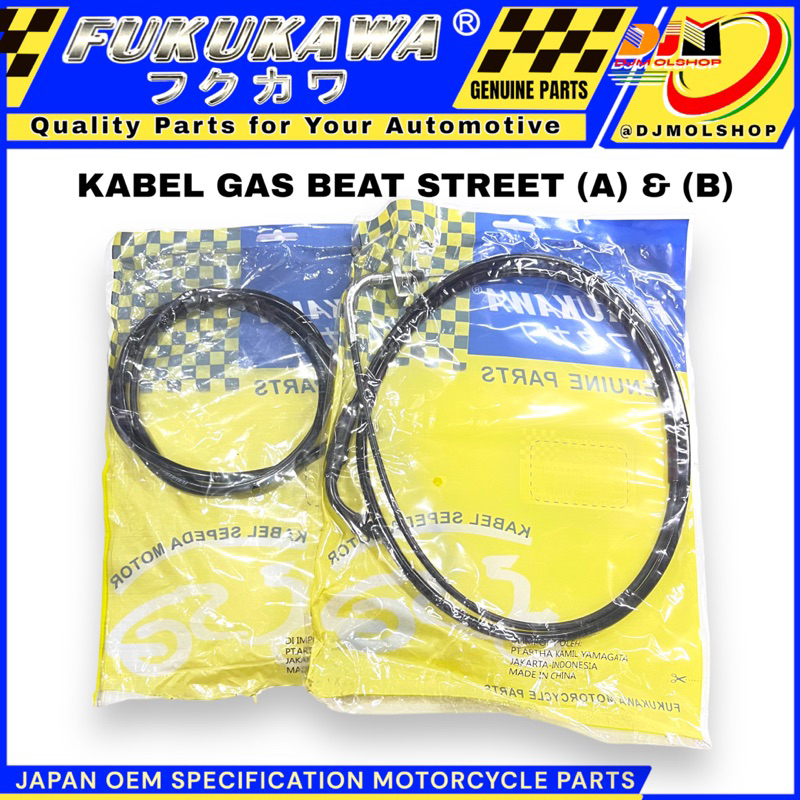 Jual Kabel Gas Beat Street Varian A B Fukukawa | Shopee Indonesia