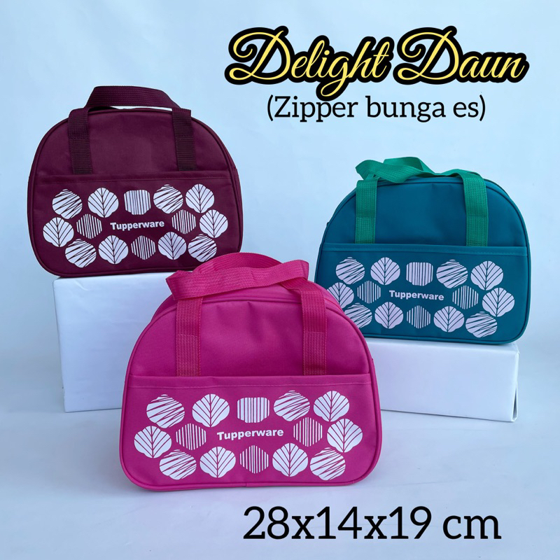 Jual DELIGHT DAUN Tupperware(zipper bunga es)// tas tenteng | Shopee ...