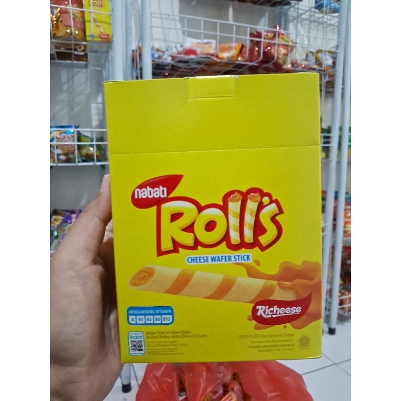 Jual Nabati Rolls Cheese Wafer Stick 1 pack (isi 20pcs) | Shopee Indonesia