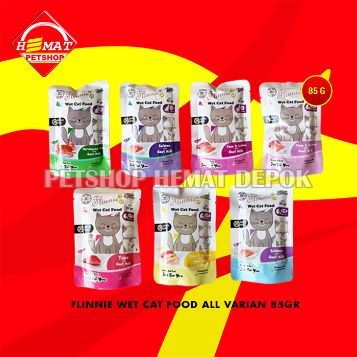 Jual Makanan Kucing Sachet Flinnie Pouch Adult & Mother Kitten 85 Gr ...