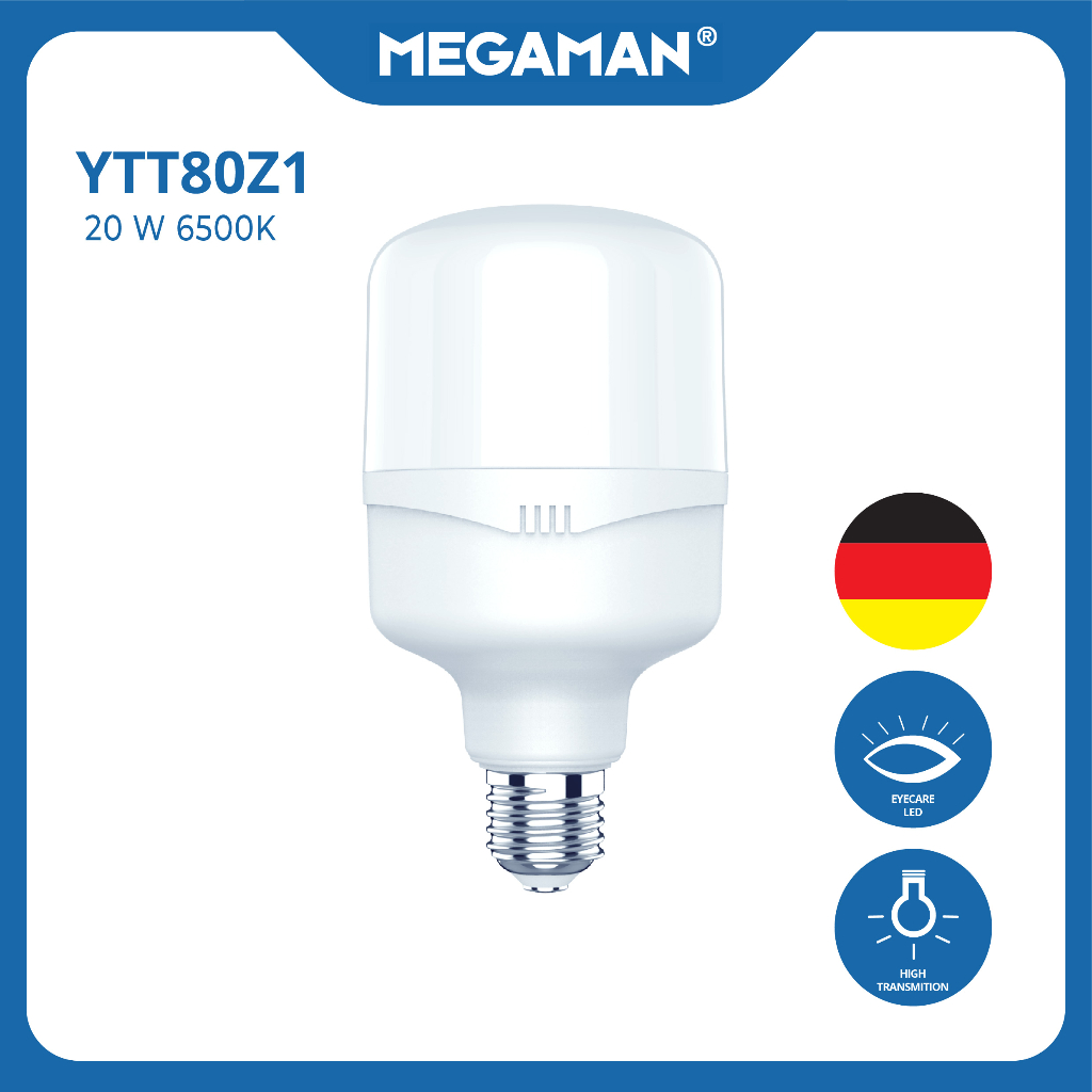 Jual MEGAMAN LAMPU LED T BULB 20W LAMPU LED BULB 20WATT E27 BOHLAM ...