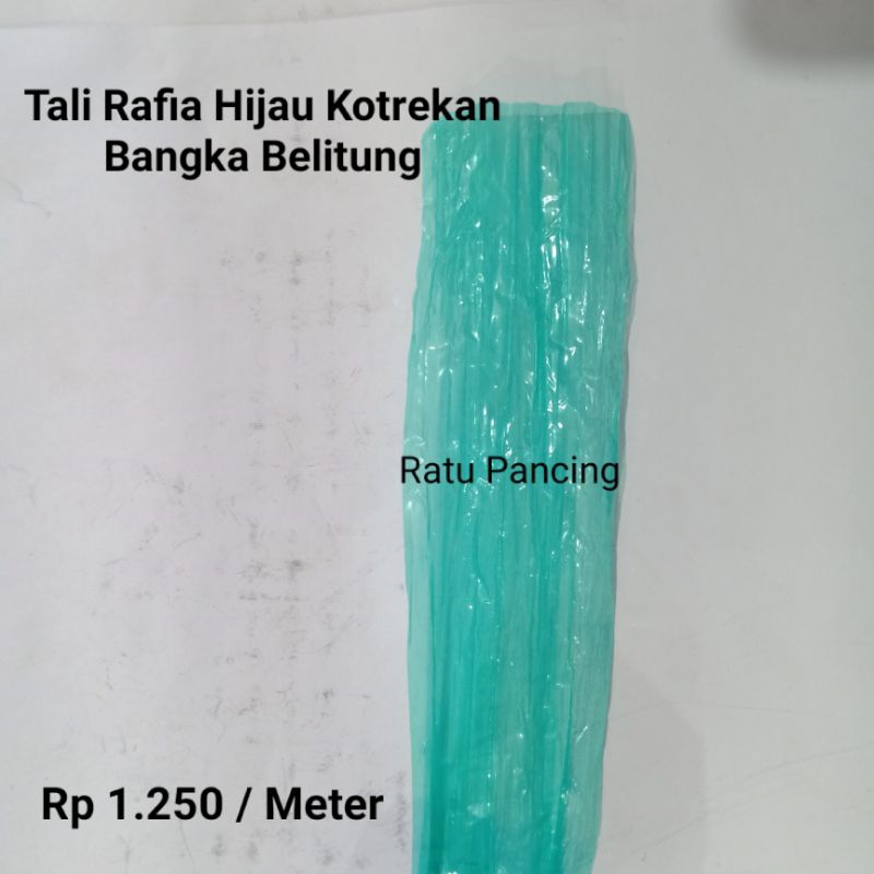 Jual Tali Rafia Hijau Kotrekan Sabiki Bangka Belitung Tali Plastik | Shopee Indonesia
