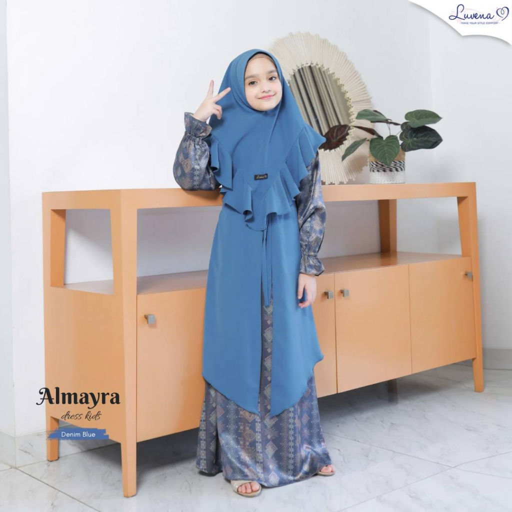 Jual ALMAYRA DRESS KIDS BAHAN PREMIUM SILK AL EMIRA BY LUVENA | SARIMBIT 2024 | Shopee Indonesia
