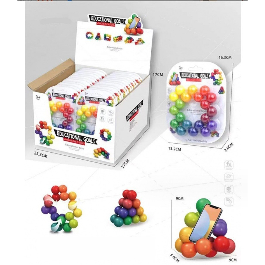 Jual Mainan Educational Goal Ball, Assemble Art Ball Puzzle Bola ...