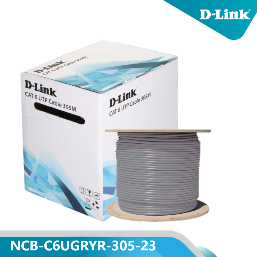Jual D-LINK Cat6 UTP 23AWG Grey Color 305m - NCB-C6UGRYR-305-23 Pro Series | Shopee Indonesia