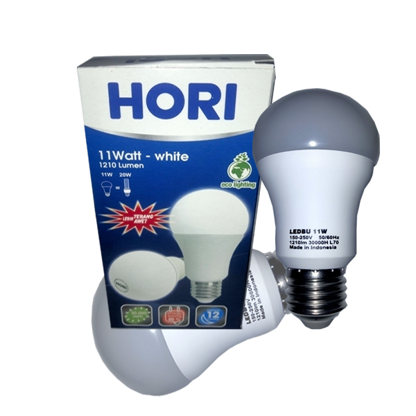 Jual Hori Lampu LED BULB 11 watt putih white | Shopee Indonesia