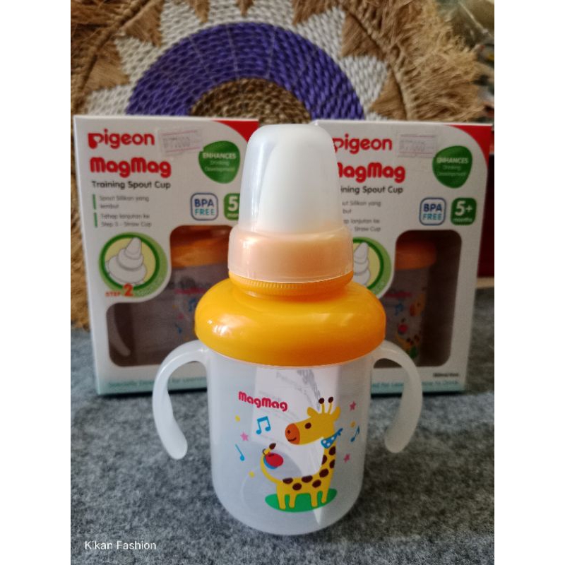 Jual pigeon magmag training spout cup botol bayi 180ml | Shopee Indonesia