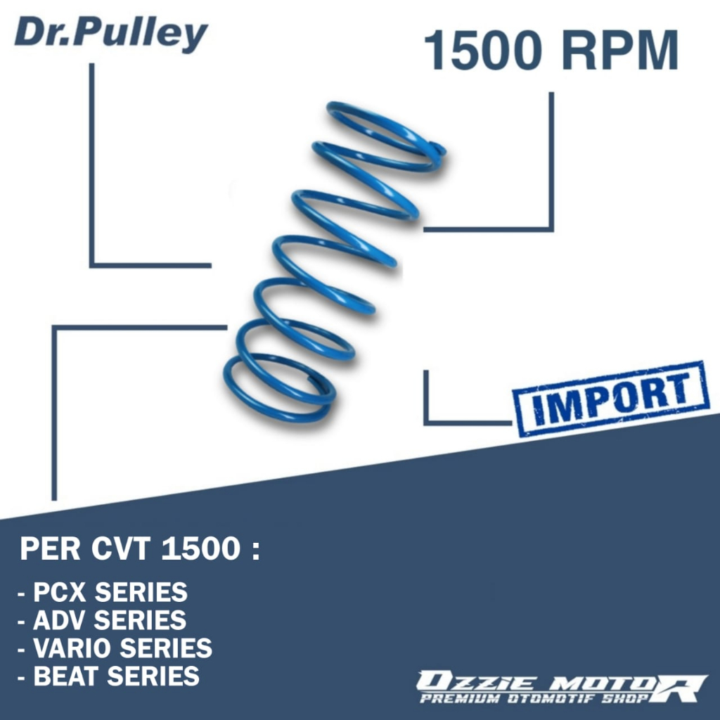 Jual DR PULLEY PER CVT 1000 & 1500 RPM RACING VESPA MATIC,BEAT,VARIO ...