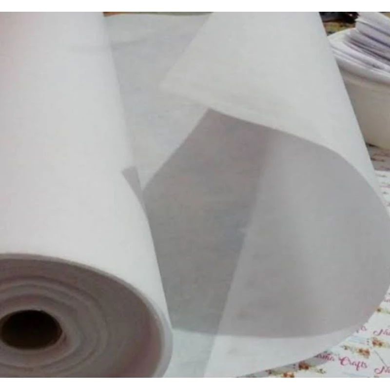 Jual (1 meter) Kain kapas tanpa lem 50N tebal dan kaku merk Megalon ...